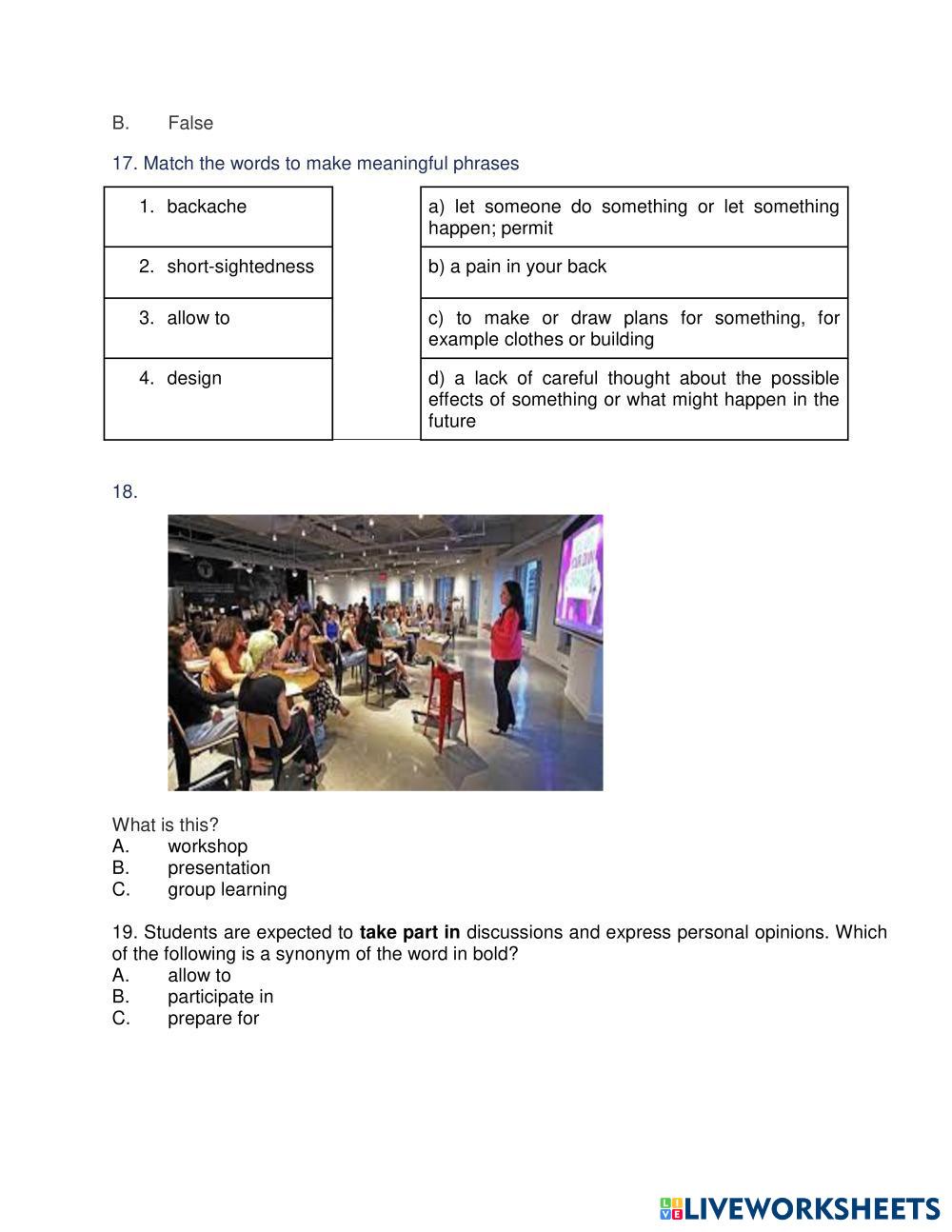 7197188 | Vocabulary Unit 8 - Grade 10 | Hồ Phạm Mỹ Diệu