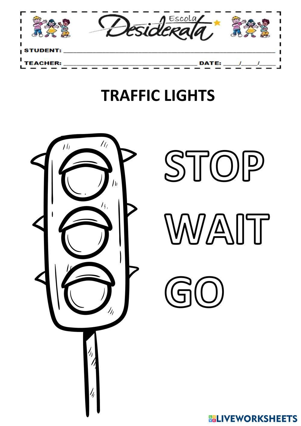 Traffic light | Live Worksheets