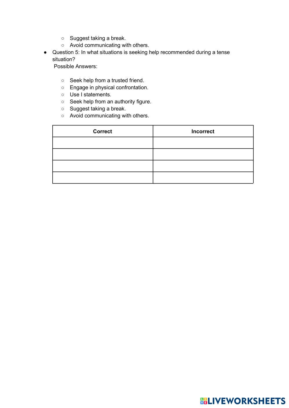 Effective Communication | Live Worksheets