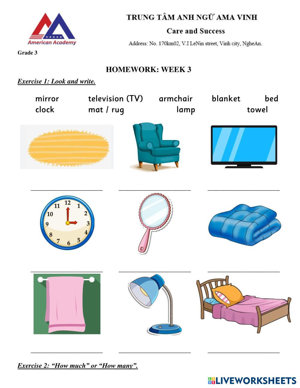 Grade 3-week 3 | Live Worksheets
