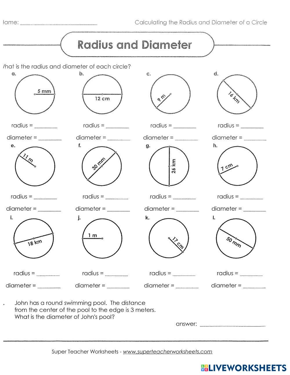 7201198 | Circle-Find the Radius and Diameter | Stephen
