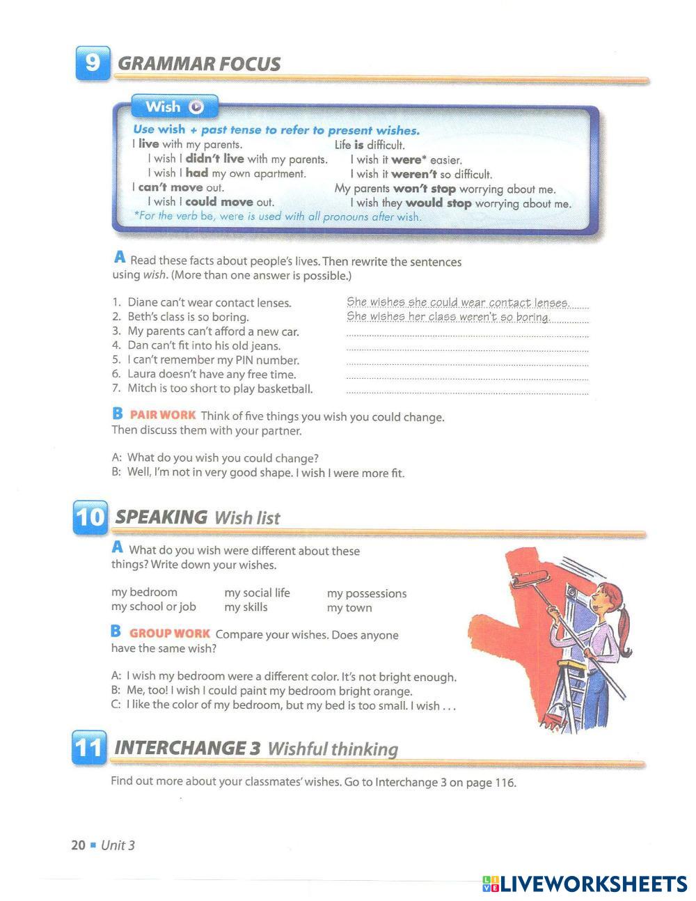 Unit 3 Time for a change! | Live Worksheets