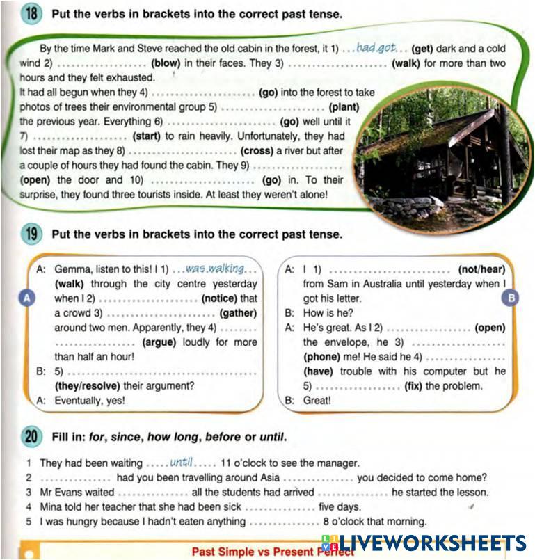 Past Tenses | Live Worksheets