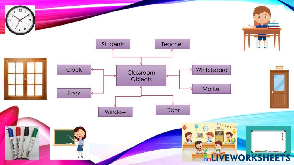 Classroom Objects | Live Worksheets