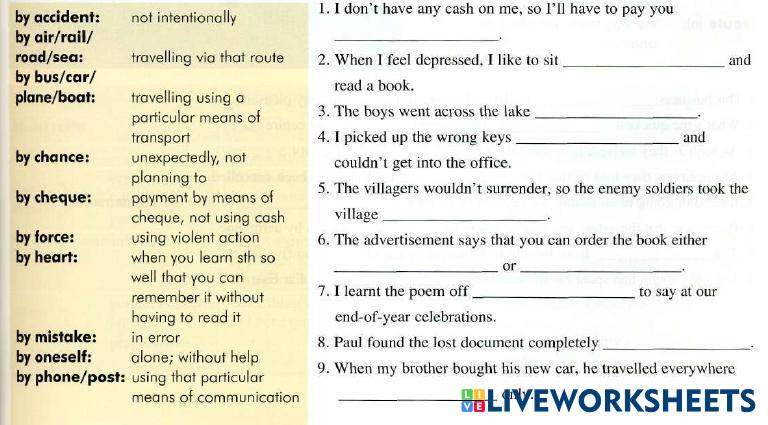 12 online exercise for 9 | Live Worksheets