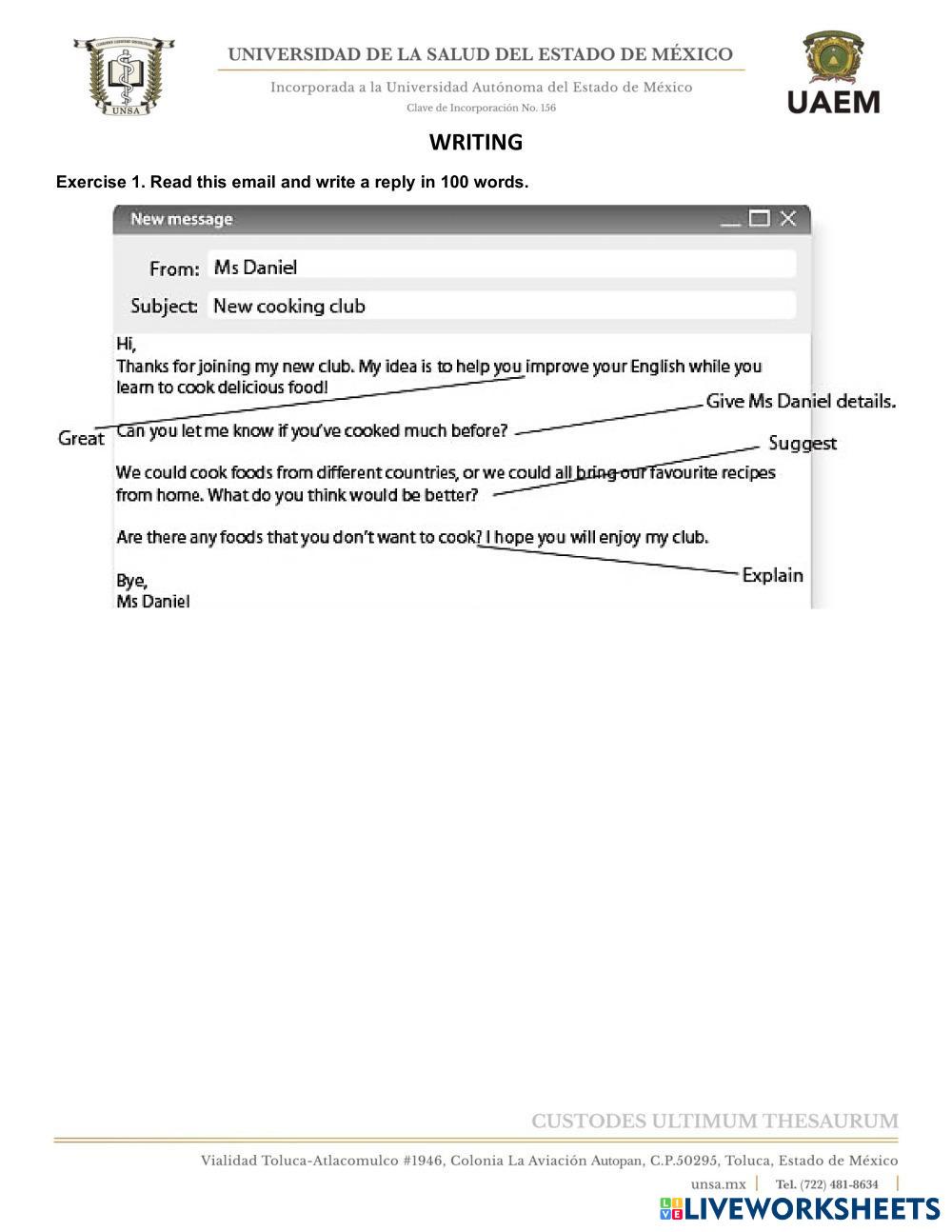 LEN 501 _ First… | Free Interactive Worksheets | 7204514