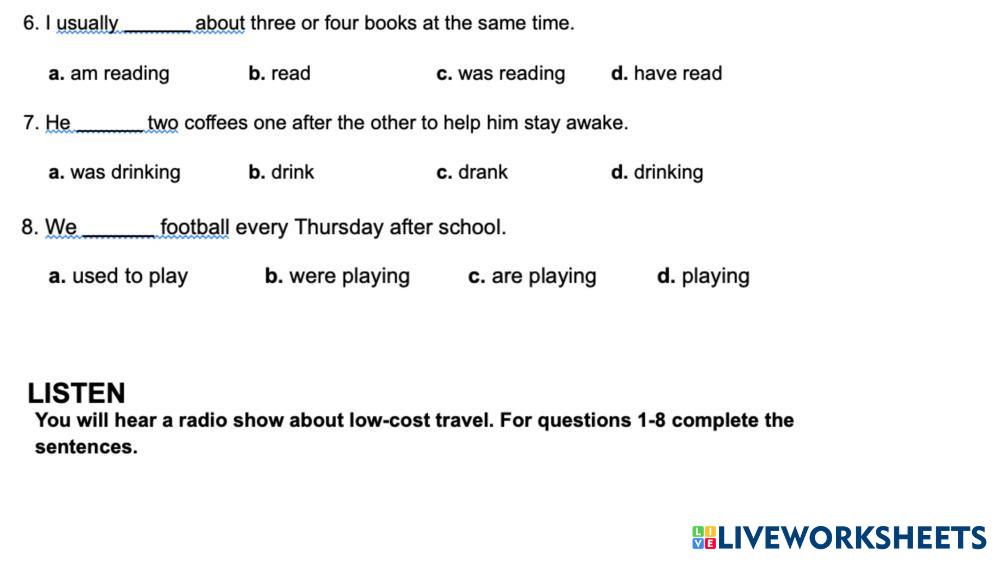 ENGLISH TEST | Free Interactive Worksheets | 7204650