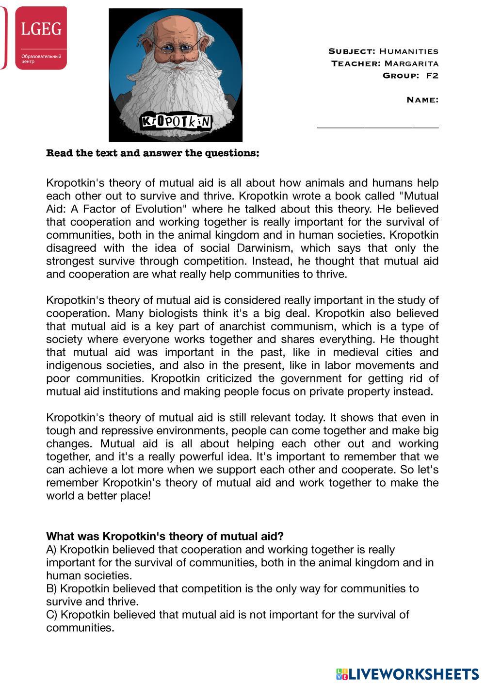 F2_HW_Coop | Live Worksheets