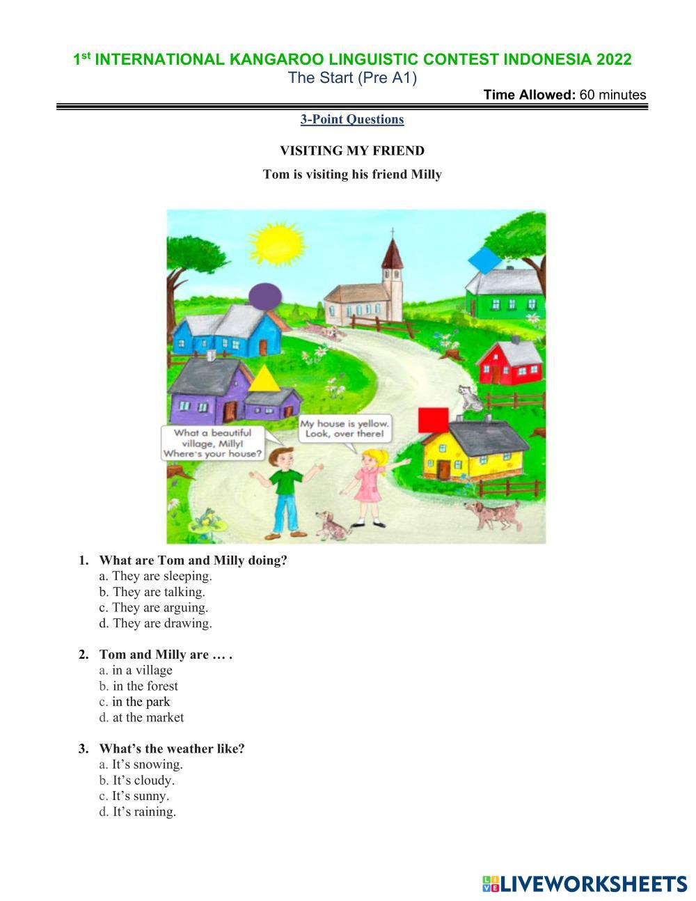 IKLC - The Start | Live Worksheets