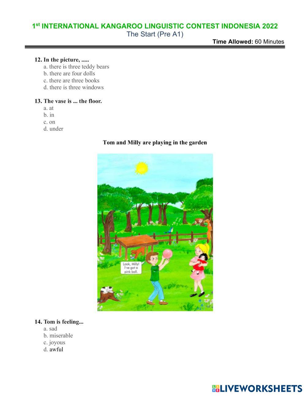 IKLC - The Start | Live Worksheets