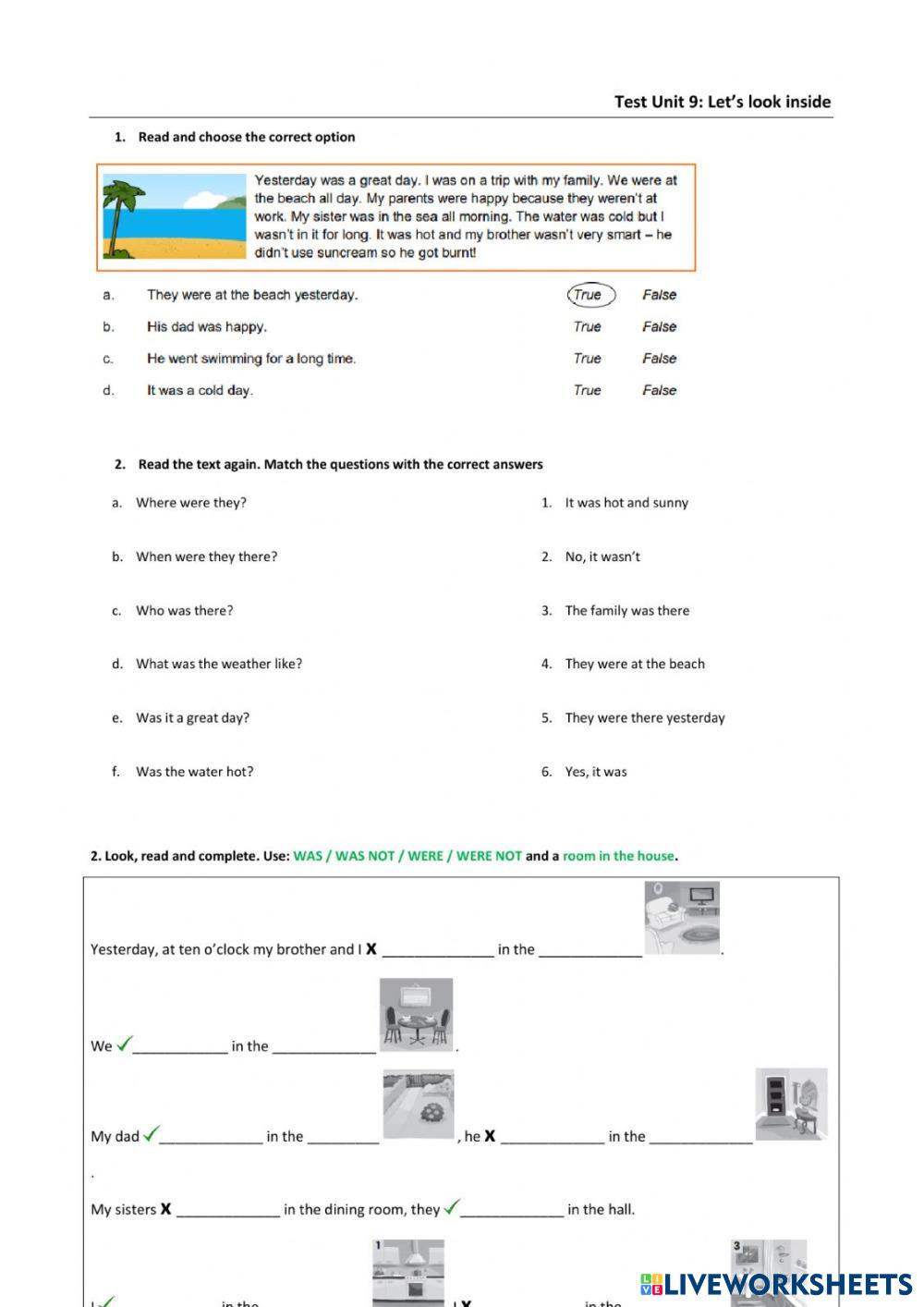 VERB TO BE | Live Worksheets