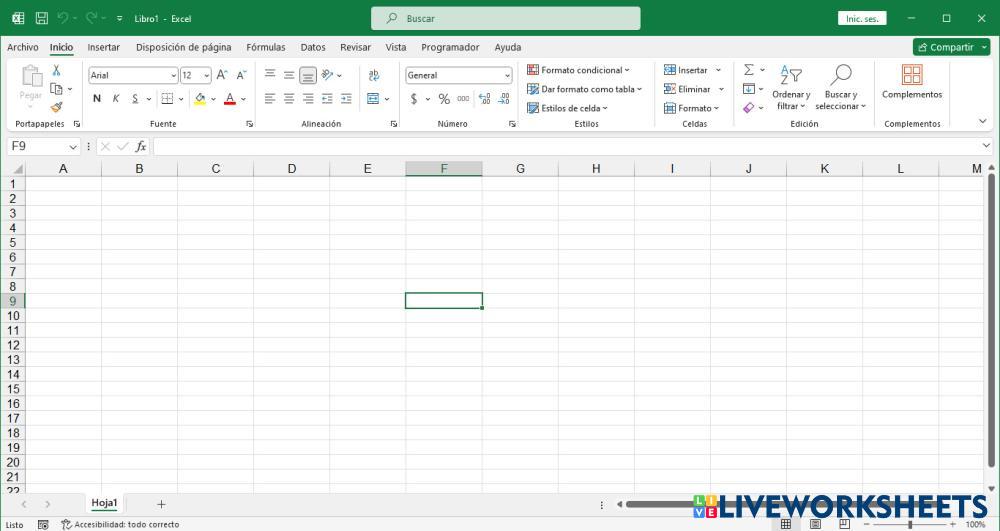 Excel | Live Worksheets