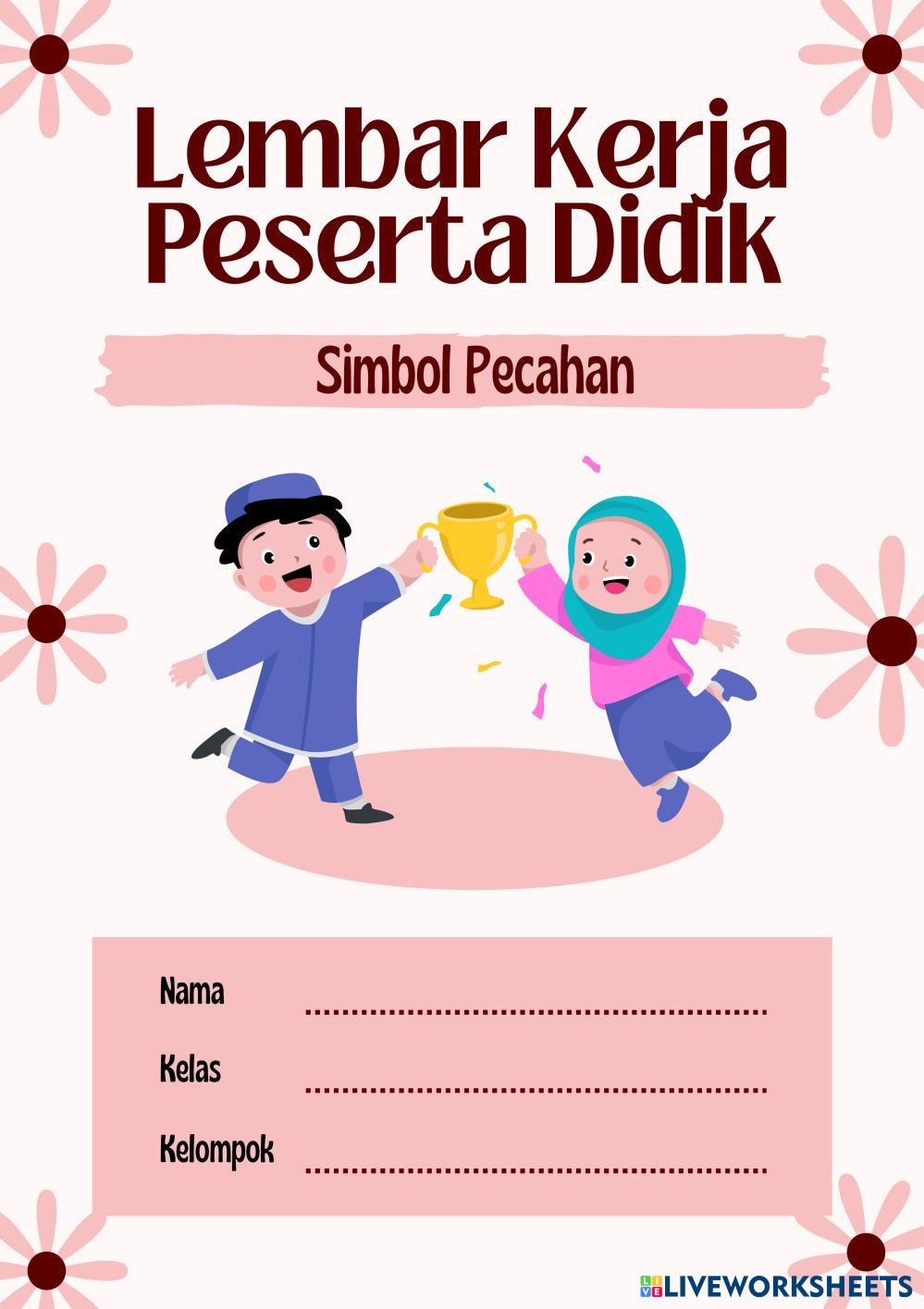 Simbol Pecahan | Free Interactive Worksheets | 7475863