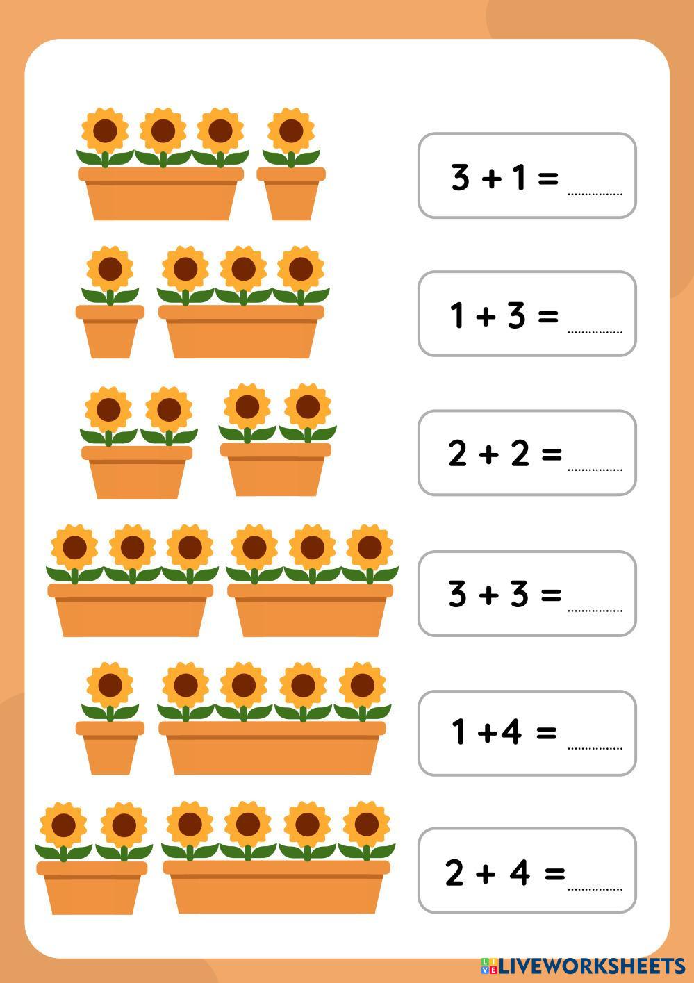 Math For Kinder… | Free Interactive Worksheets | 7477264