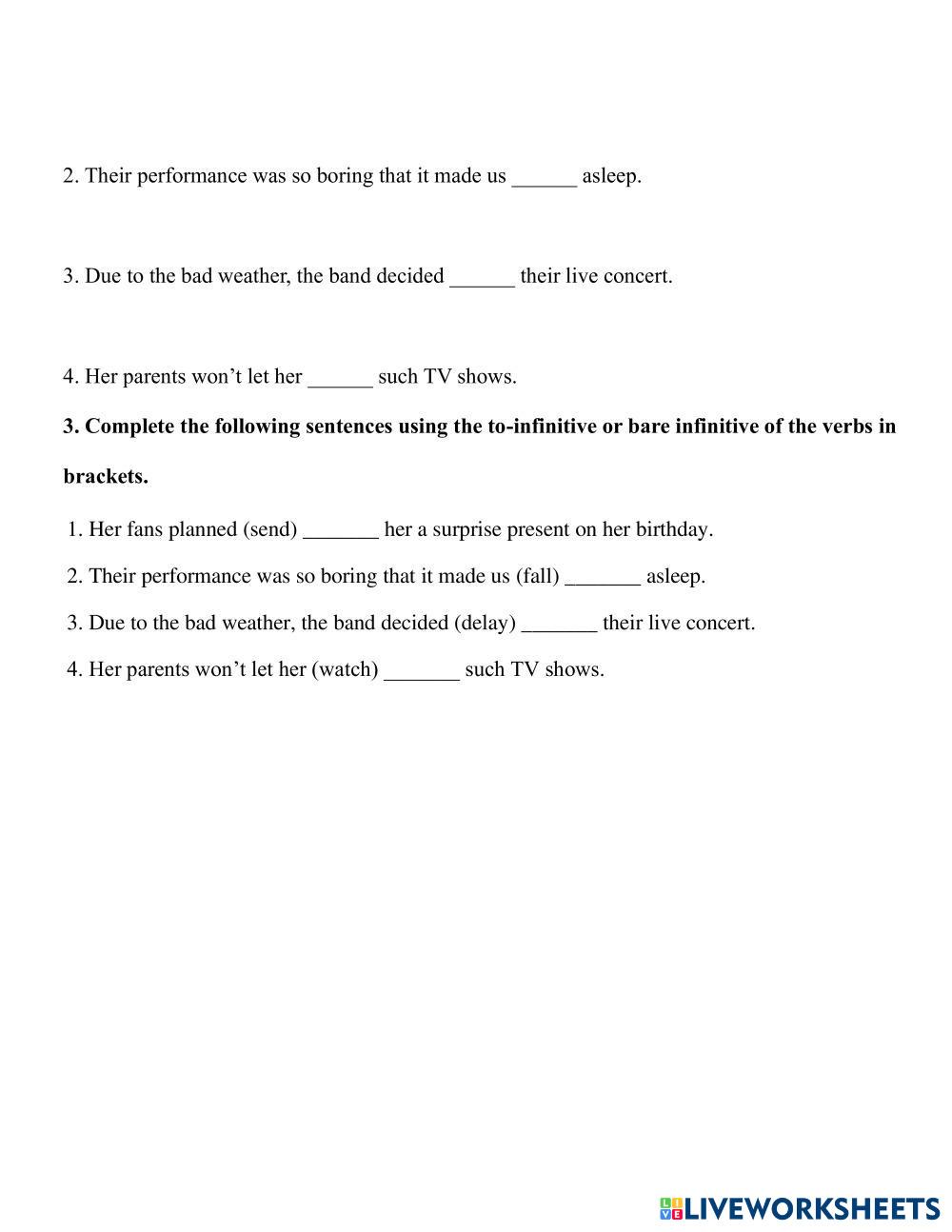 GRAMMAR | Live Worksheets