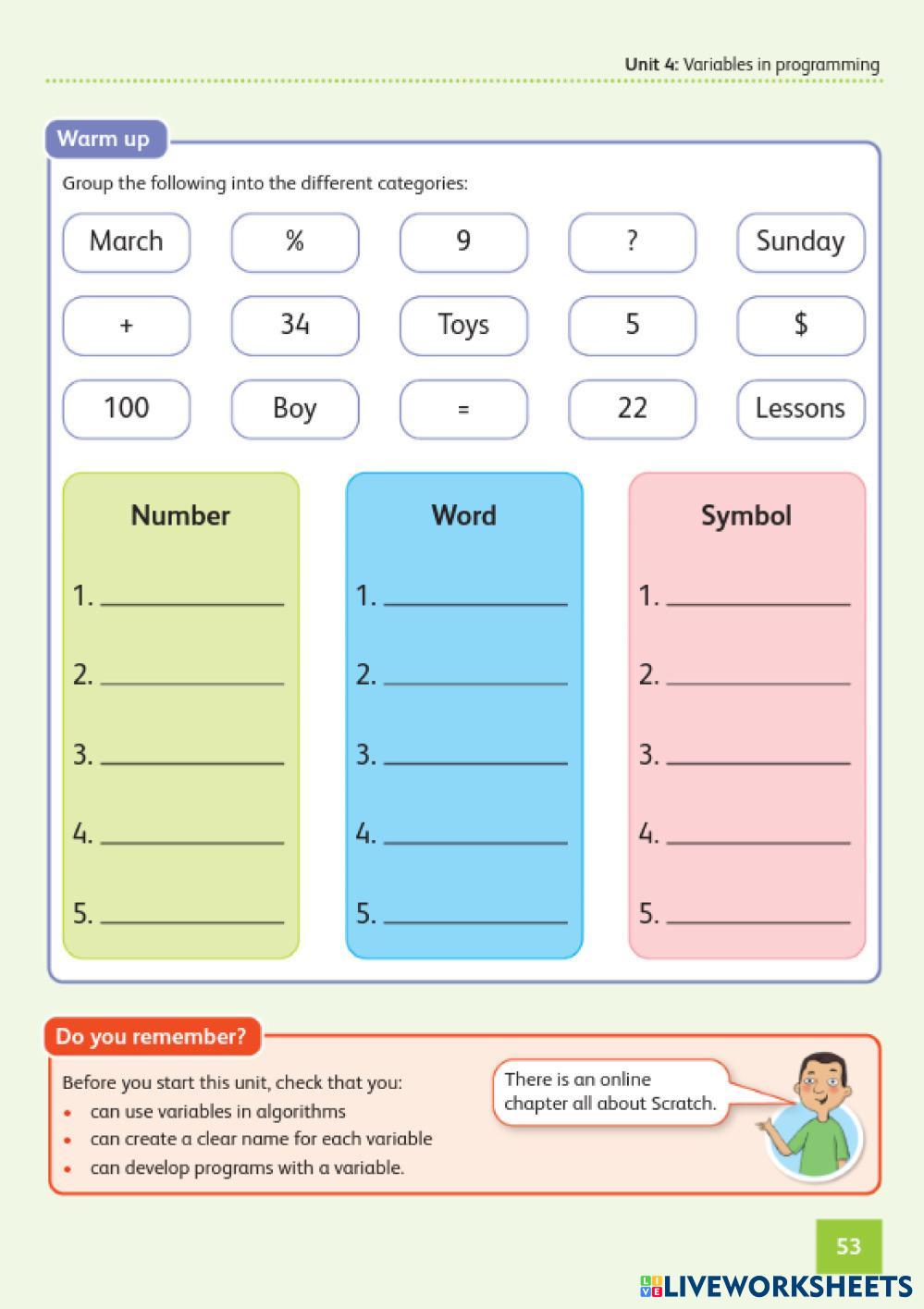 G5.1: Variables in programming | Variables 7489548 | Matt