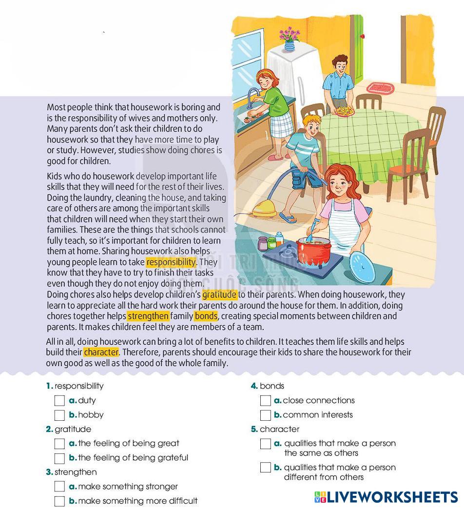 U1 READING TASK… | Free Interactive Worksheets | 7490141