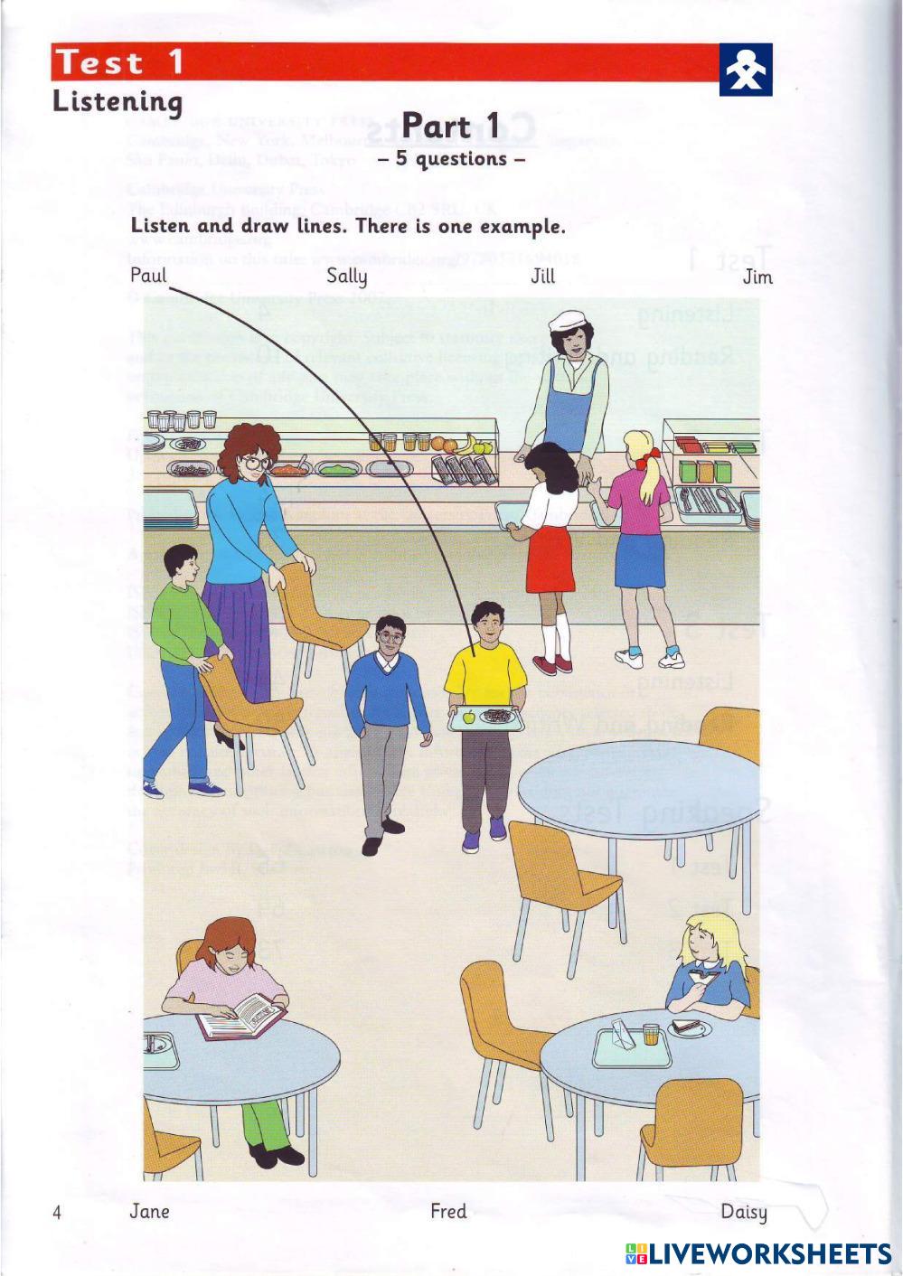 CAMBRIDGE MOVERS | Free Interactive Worksheets | 7490781