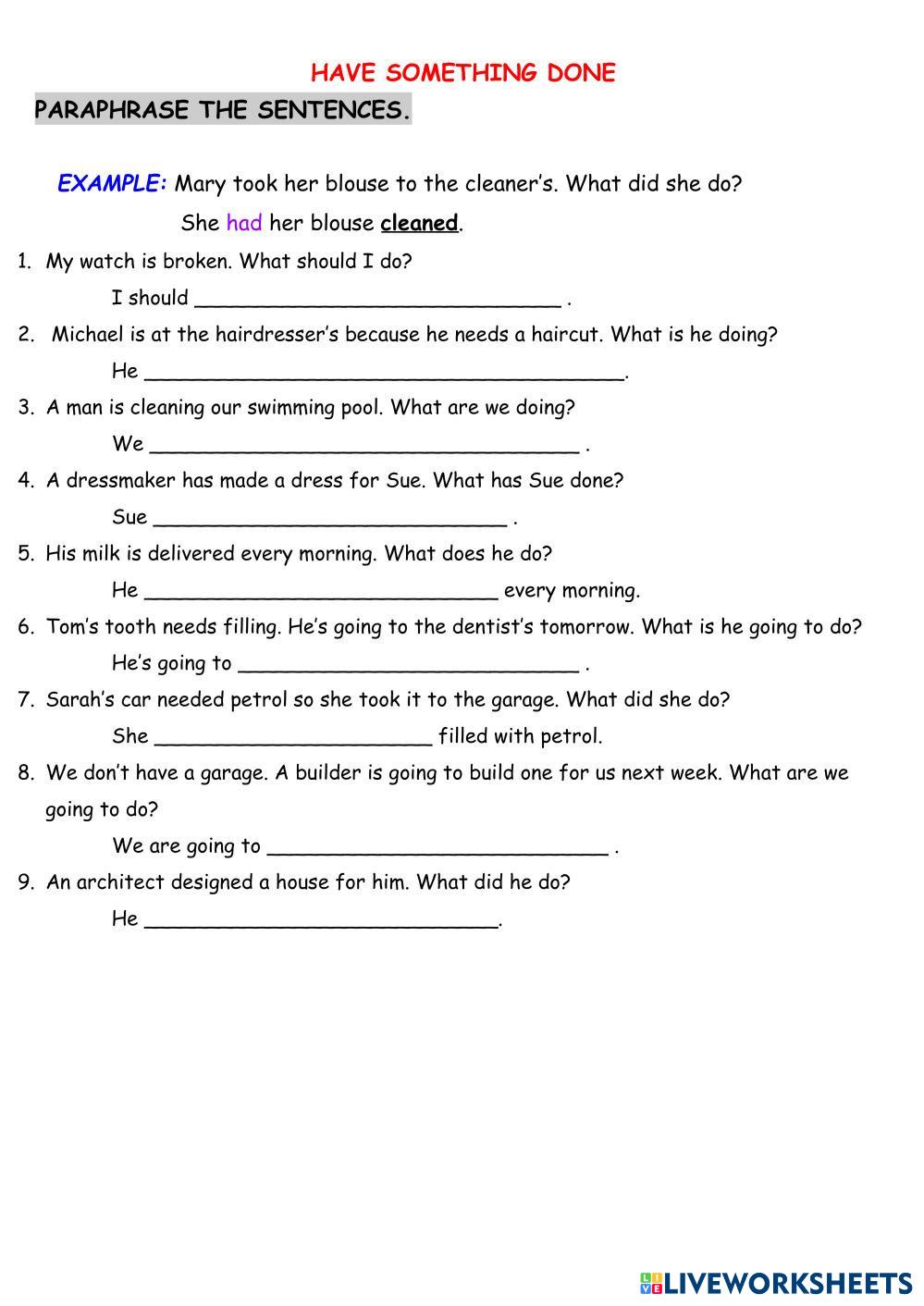 Have something … | Free Interactive Worksheets | 7492053