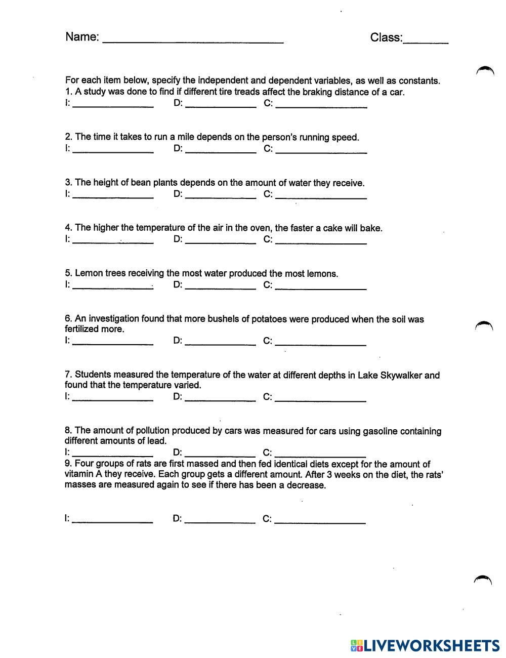 Identifying Ind… | Free Interactive Worksheets | 7499154