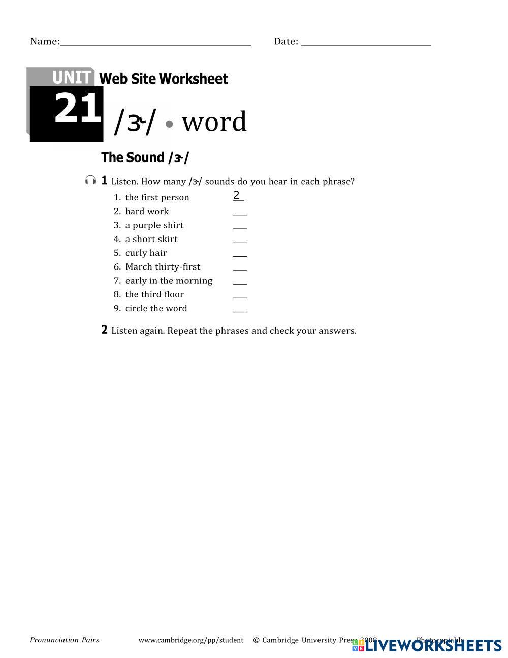 Vowel section (Pronouncing the /ɝ/ vowel) 7503060 | Jose