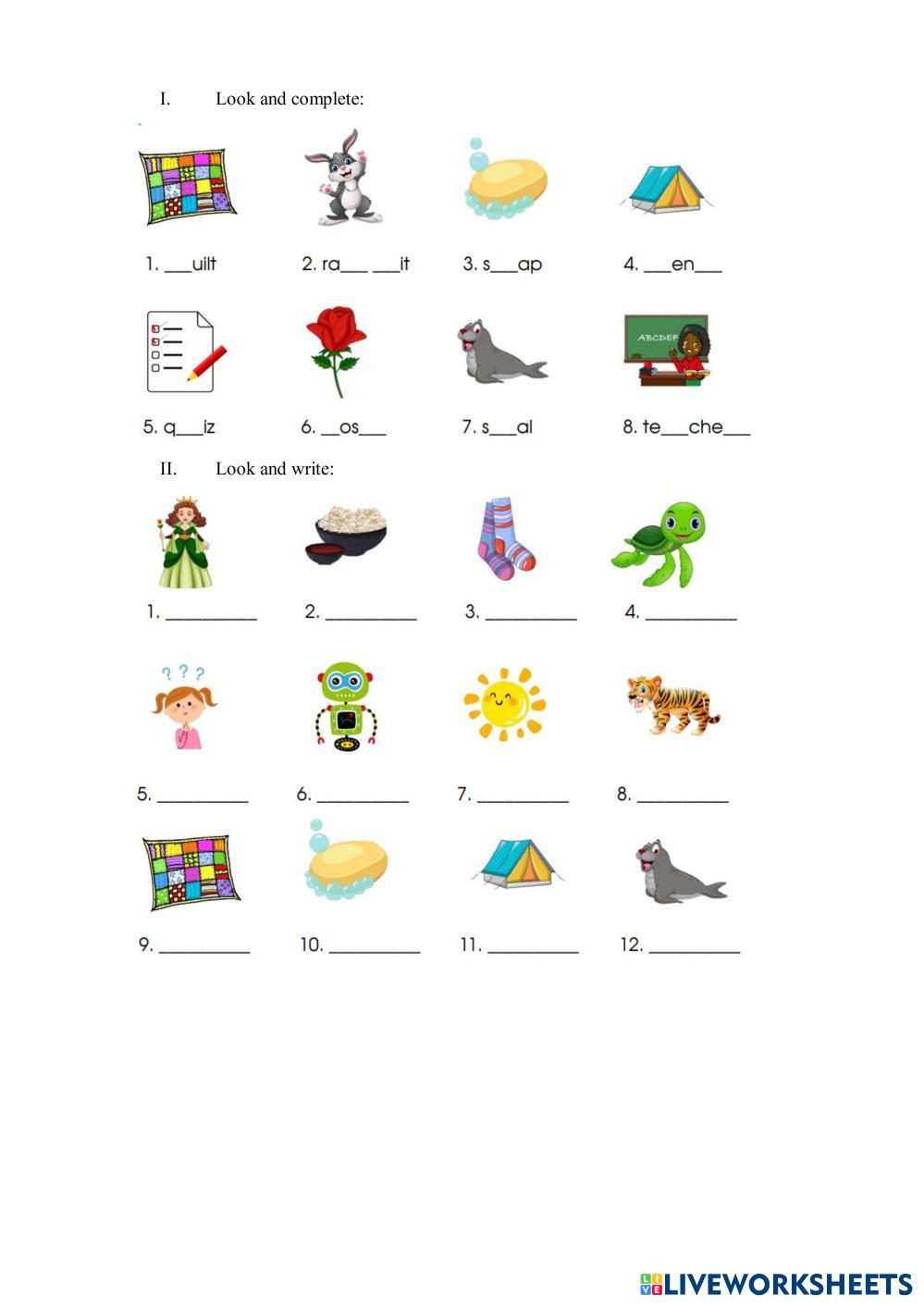 Phonics | Free Interactive Worksheets | 7503496