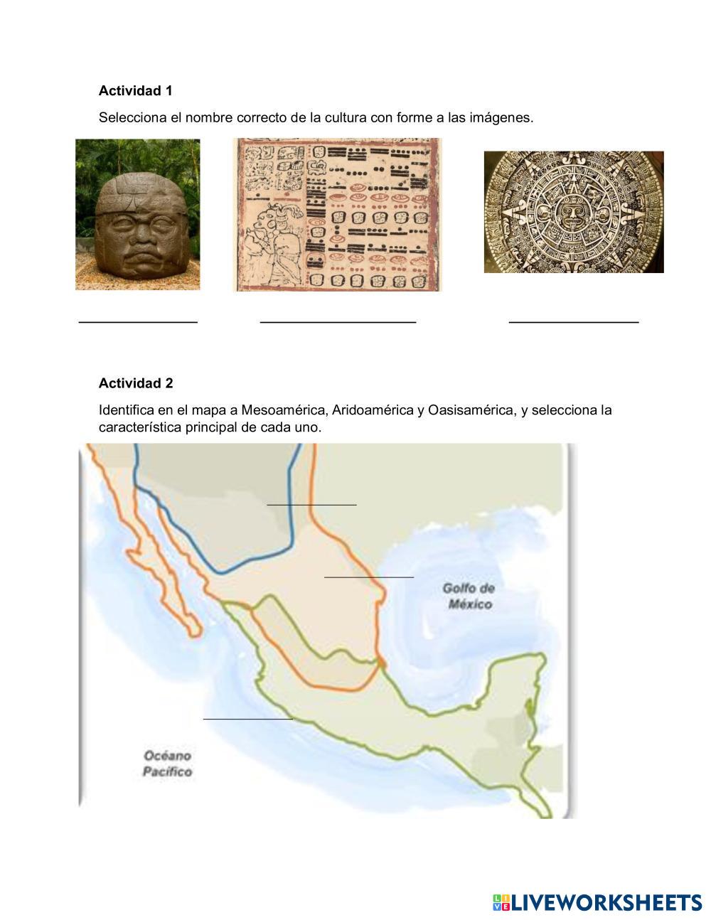 Mesoamérica | Live Worksheets