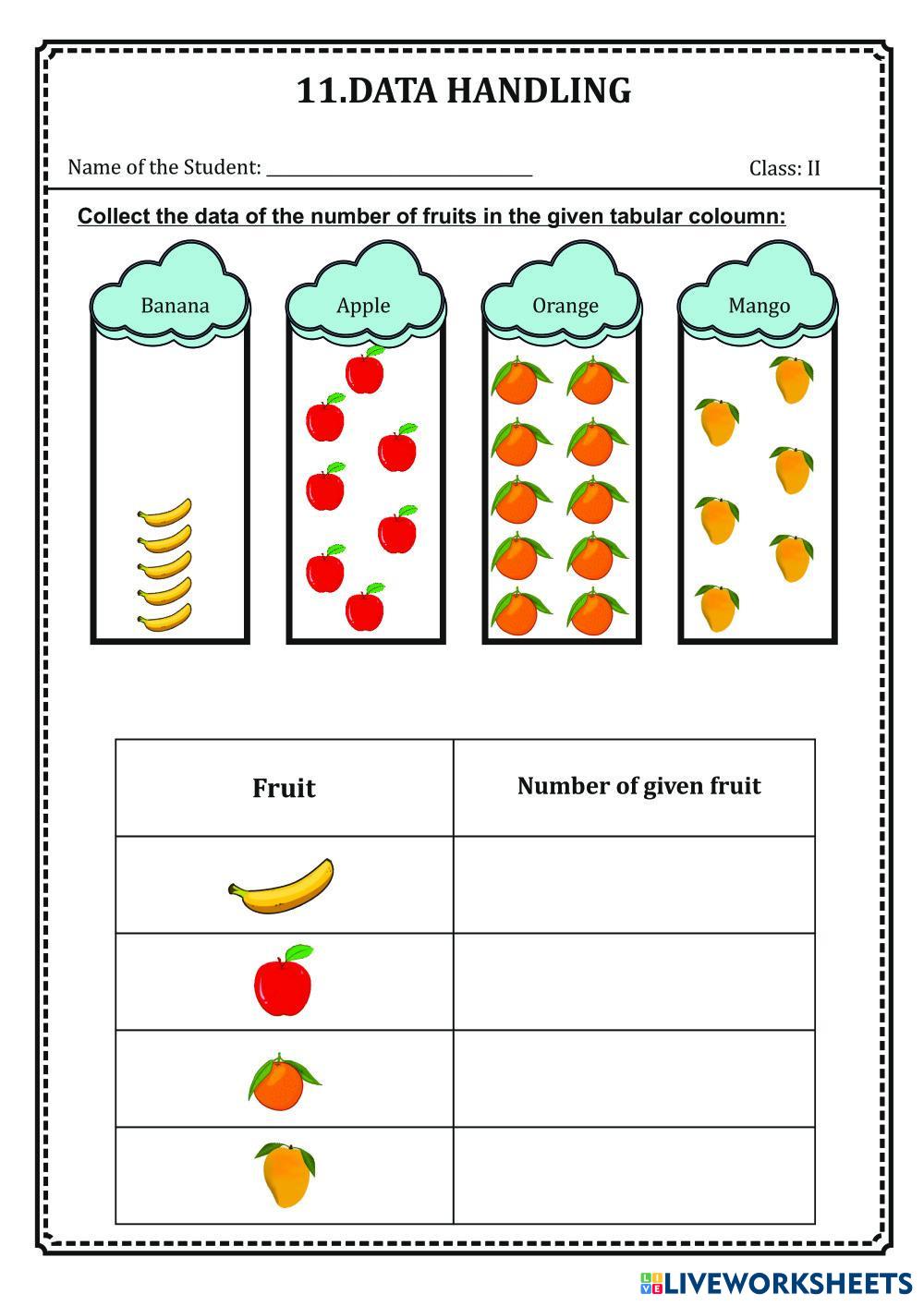 7505713 | DATA HANDLING | PADHAMANABAN | LiveWorksheets