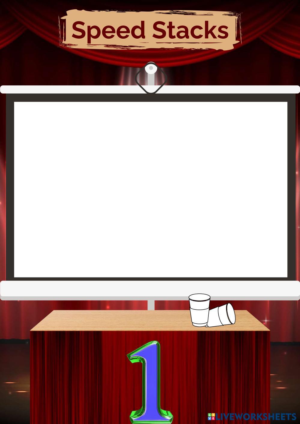 Speed Stacks 01 | Live Worksheets