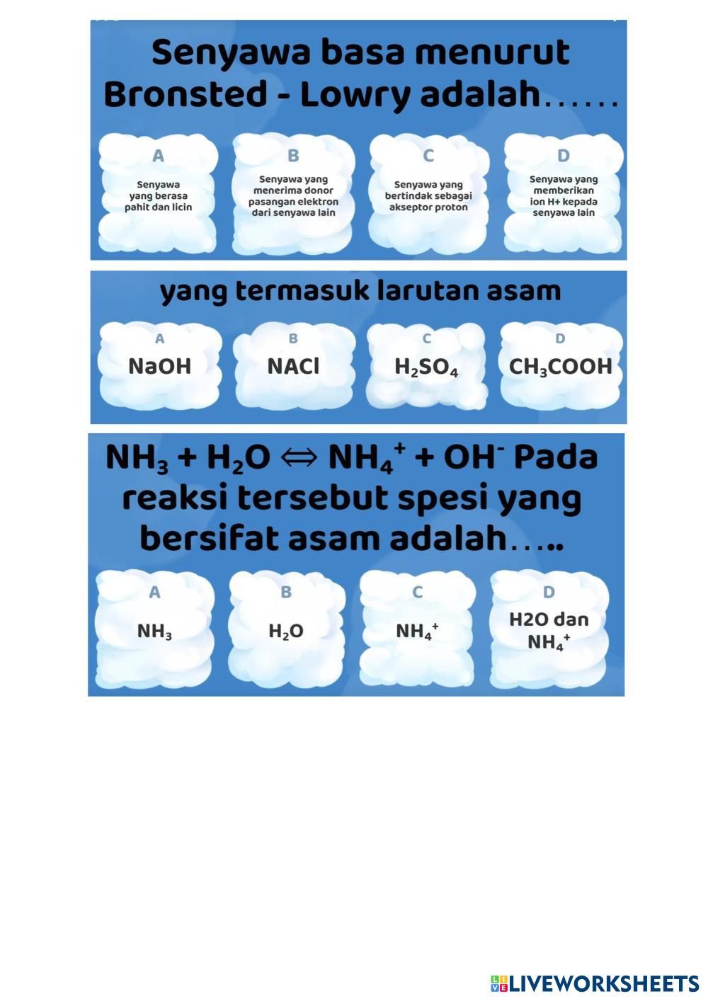 ASAM BASA | Free Interactive Worksheets | 7508083