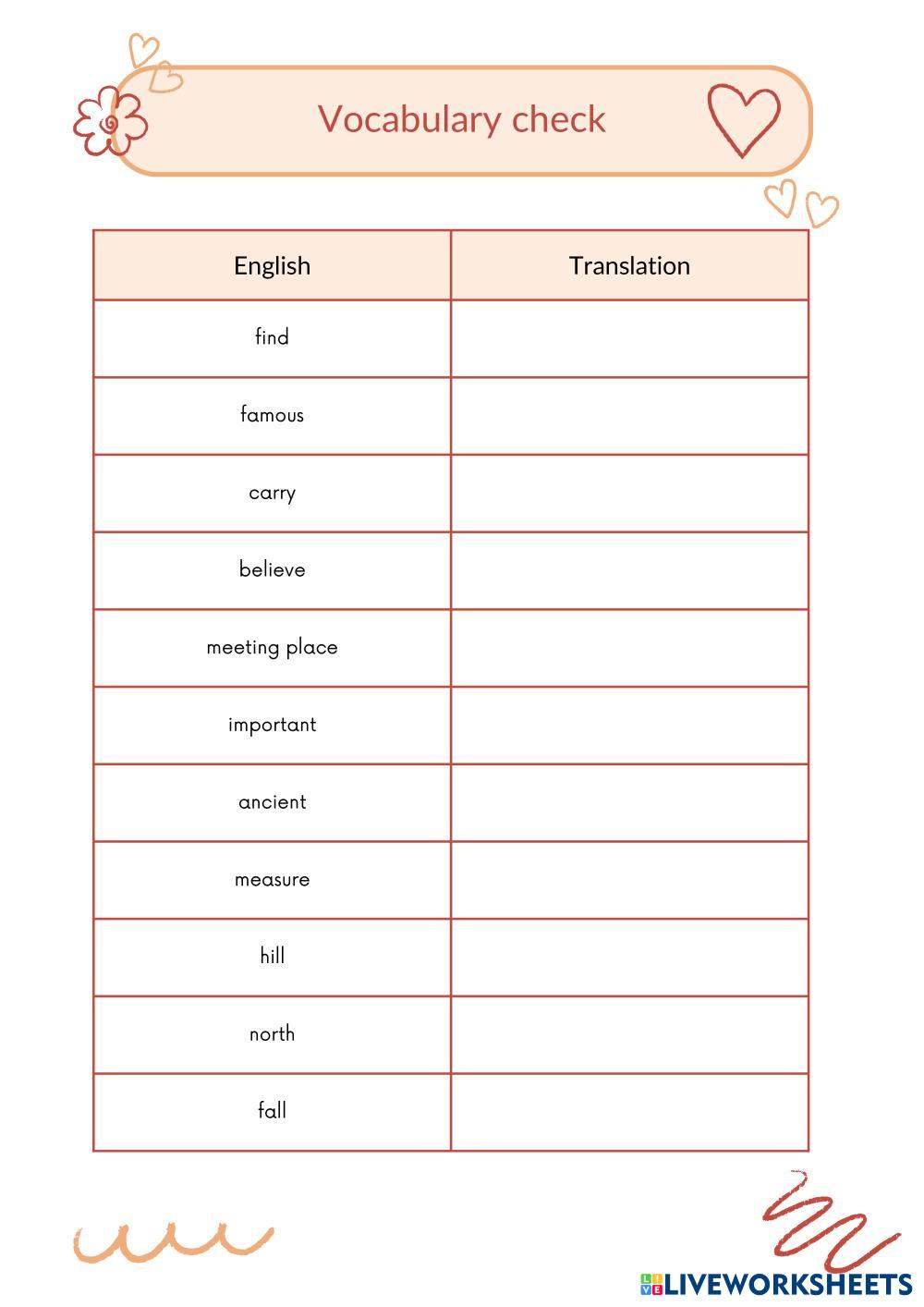 7508841 | Vocabulary check | Elina Kovalchuk