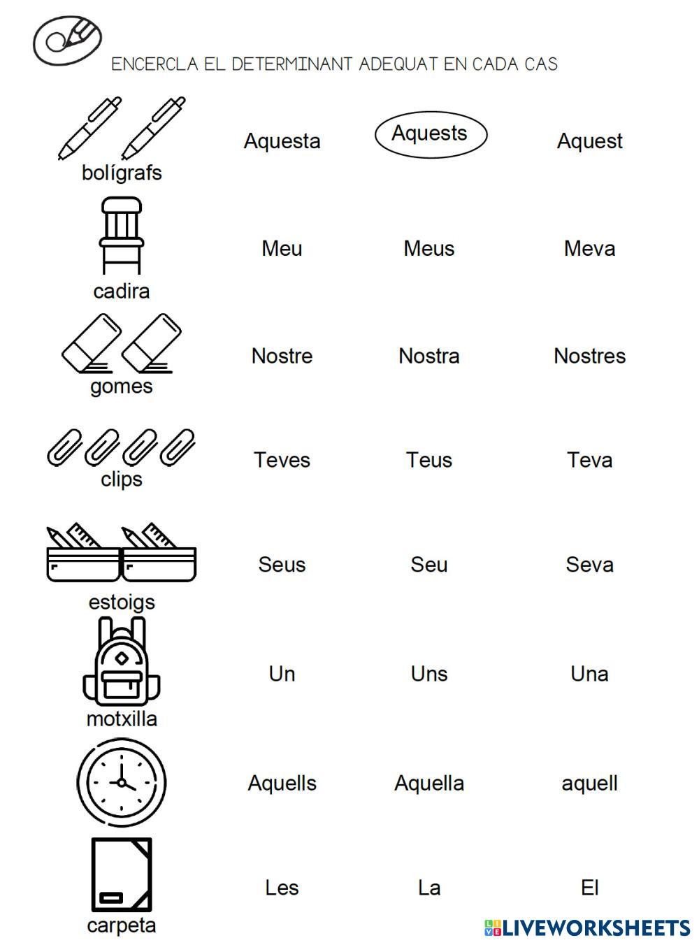 Determinants | Free Interactive Worksheets | 7509175