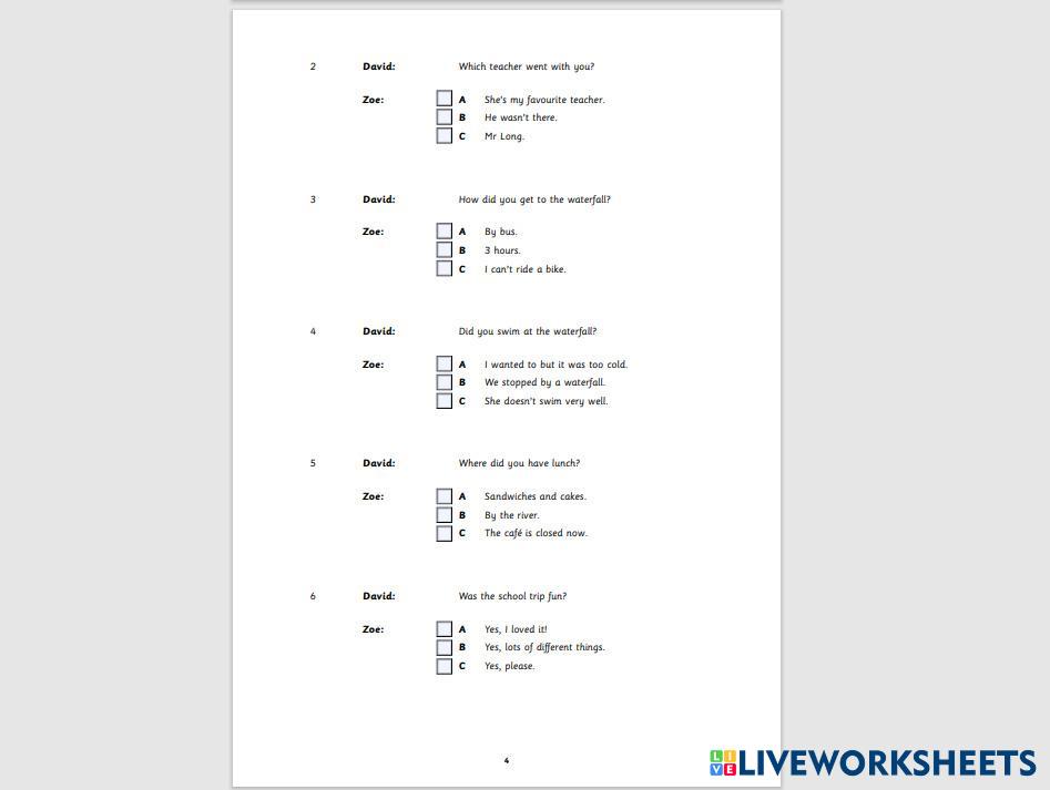 Movers Part 1, … | Free Interactive Worksheets | 7510130