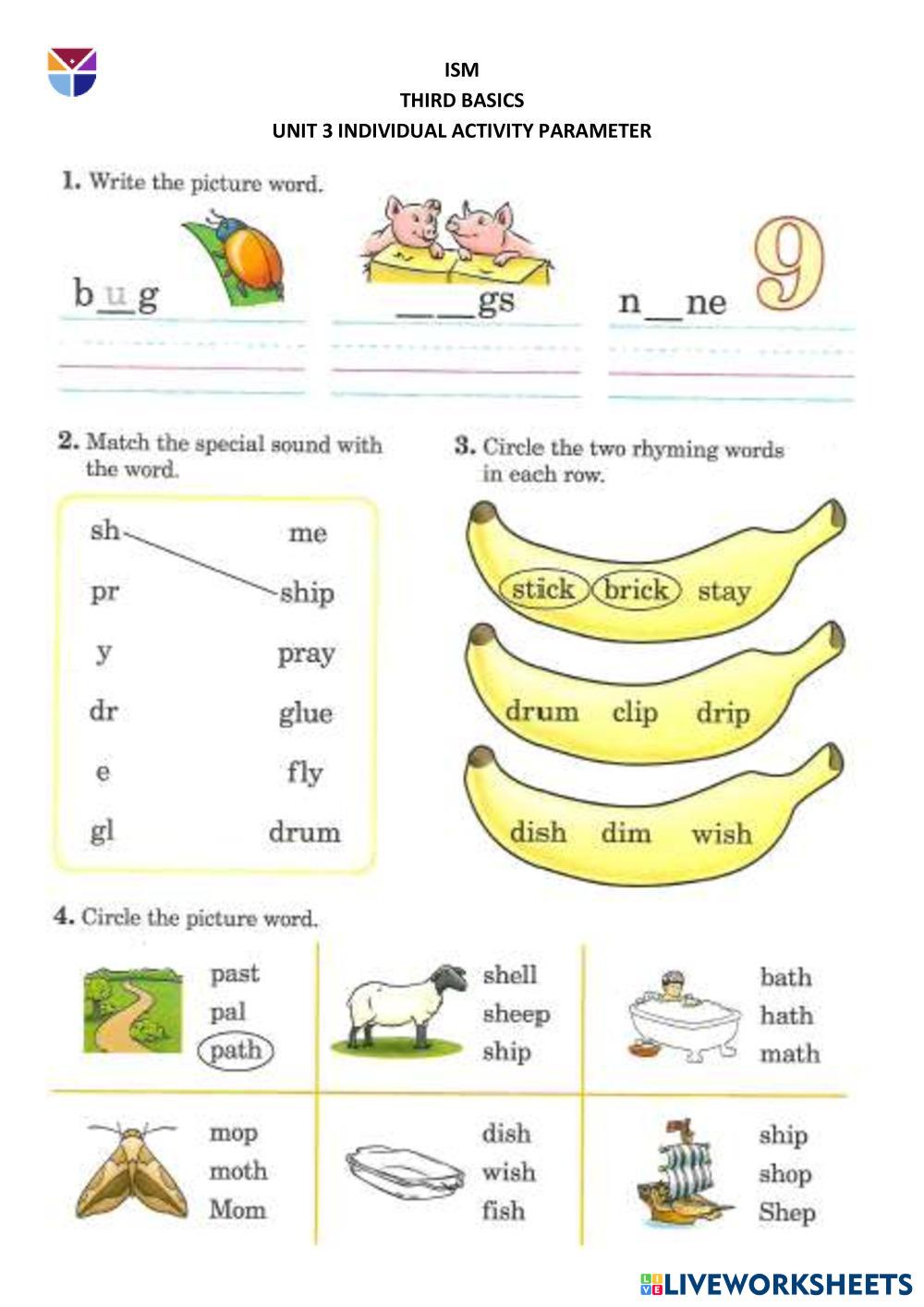 7511114 | THIRD BASICS PHONICS PRACTICE | cvillacis