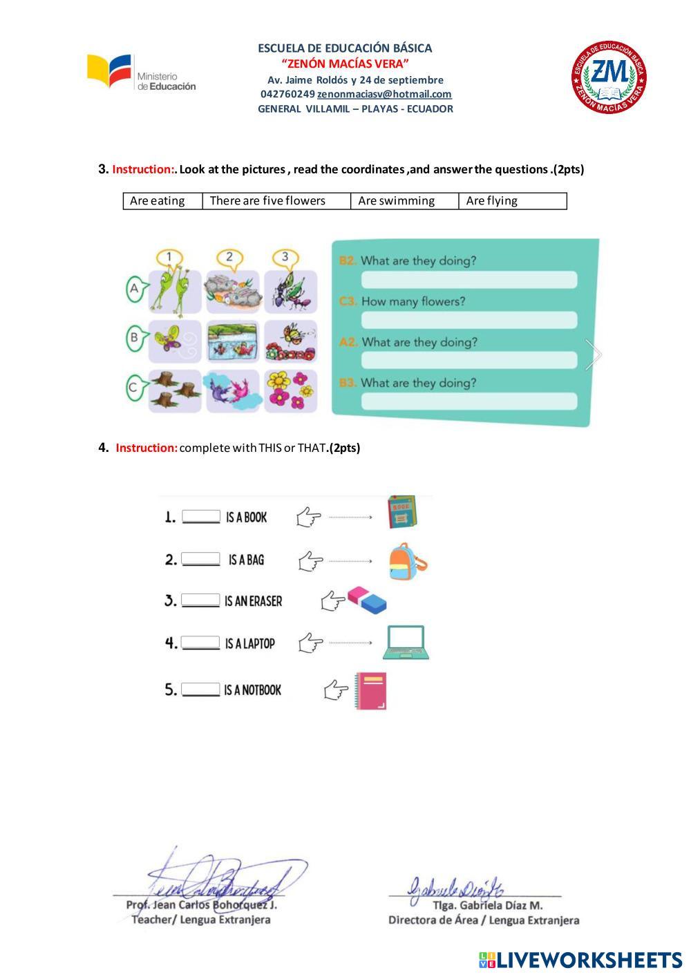 evaluation | Free Interactive Worksheets | 7512076