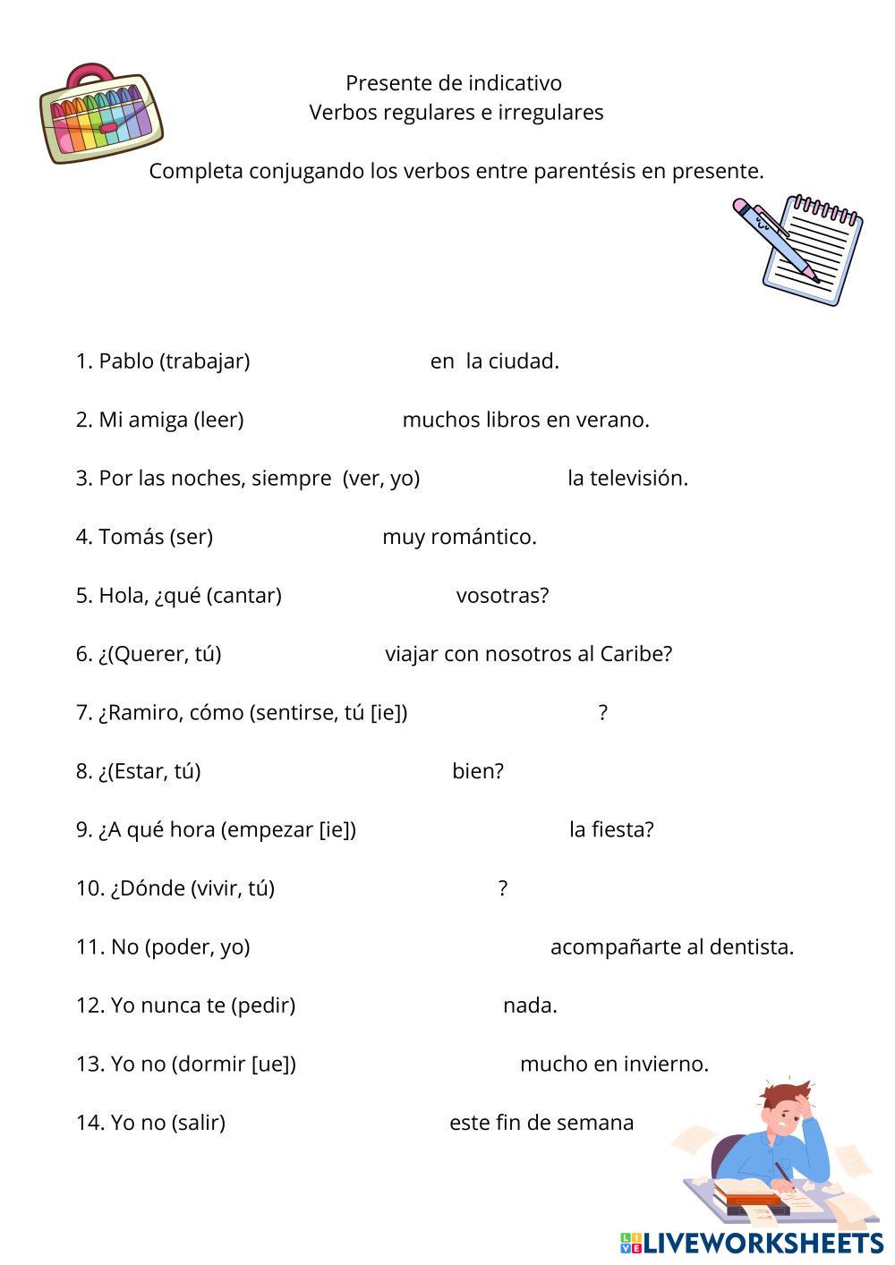 Conj | Free Interactive Worksheets | 7512080