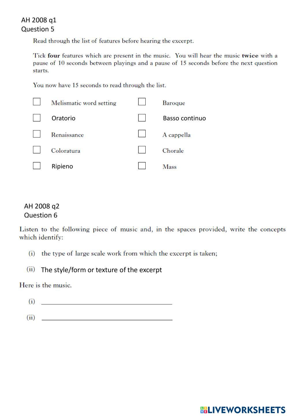7513637 | Higher Practice Questions test 2 | Mus17