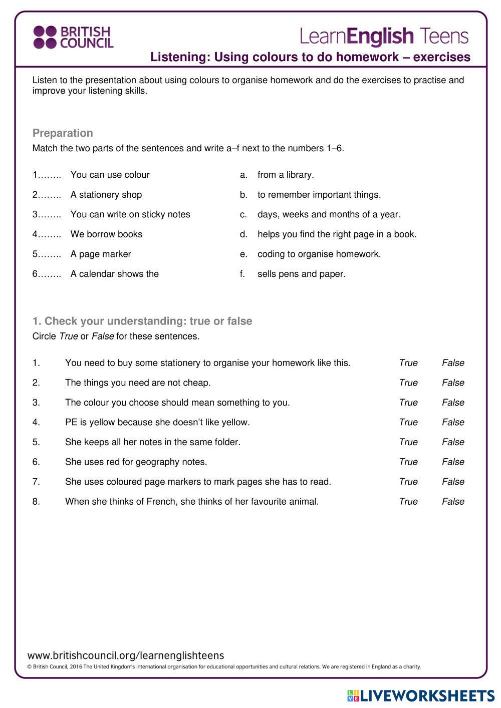 Listening | Live Worksheets