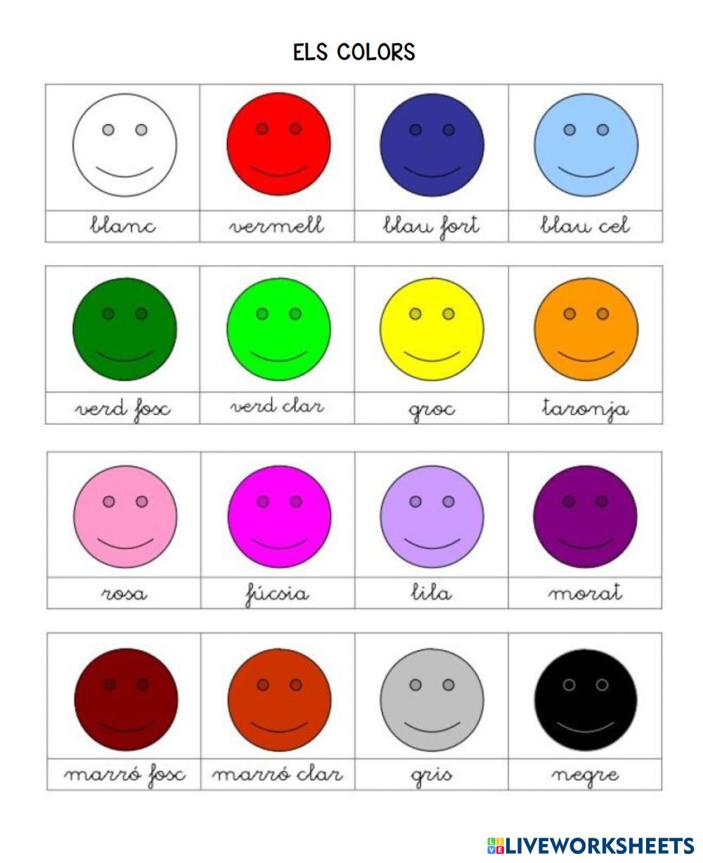 Els colors | Free Interactive Worksheets | 7514520