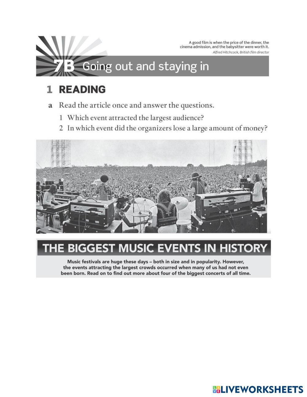 7B Going Out or Staying In - Intermediate Plus | Live Worksheets