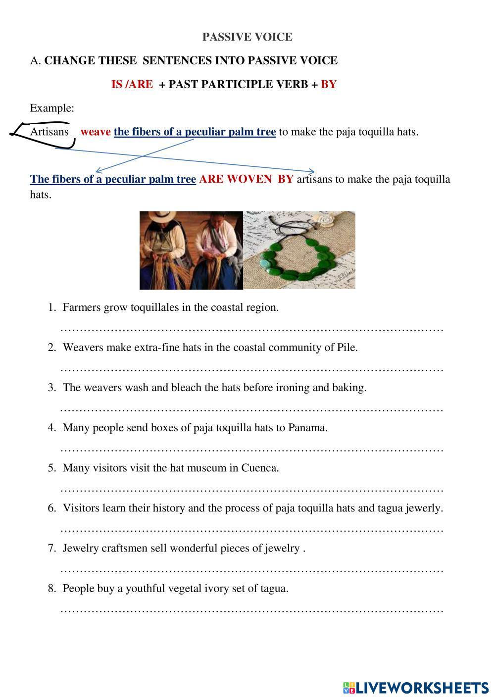 PASSIVE VOICE | Live Worksheets