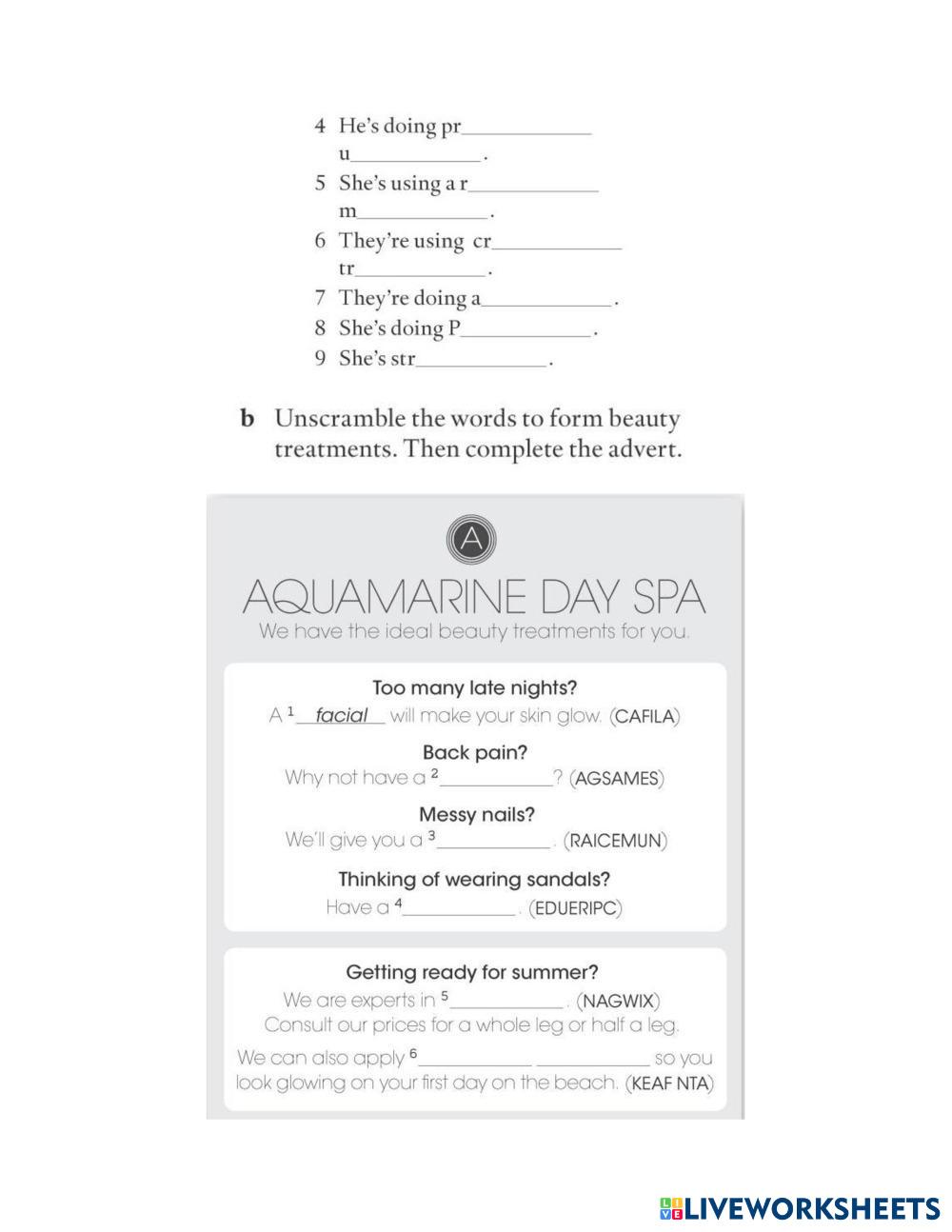 8A Looking After Yourself - Intermediate Plus | Live Worksheets