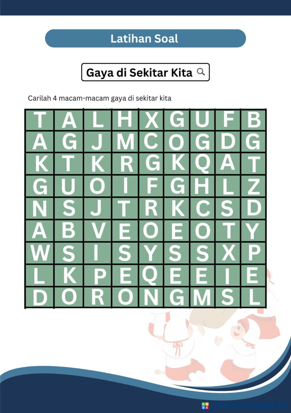 LKPD IPA GAYA DI SEKITAR KITA | Live Worksheets