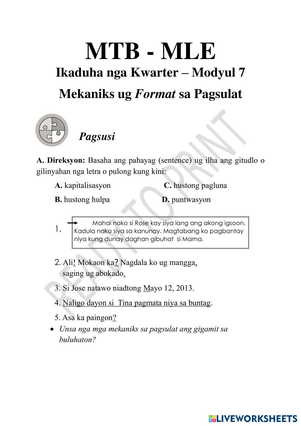 MTB 2 2QM7 - Me… | Free Interactive Worksheets | 7519043