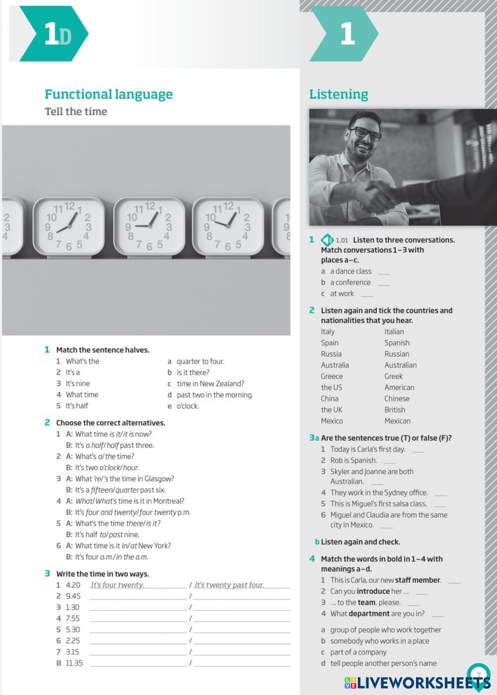 Roadmap A2 p. 7… | Free Interactive Worksheets | 7521863