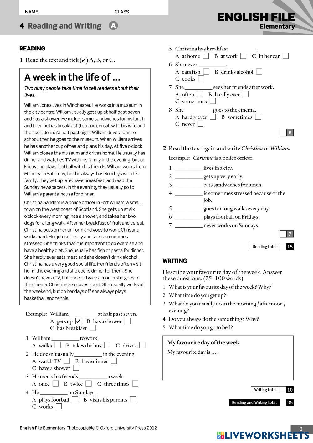 File Test 4 (El… | Free Interactive Worksheets | 7524943