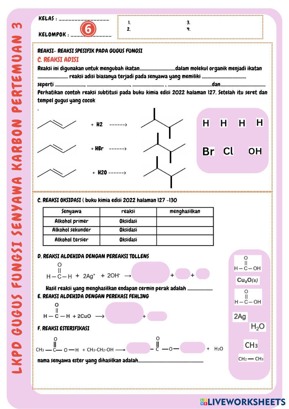 7525080 | ADISI OKSIDASI | SUHELA | LiveWorksheets