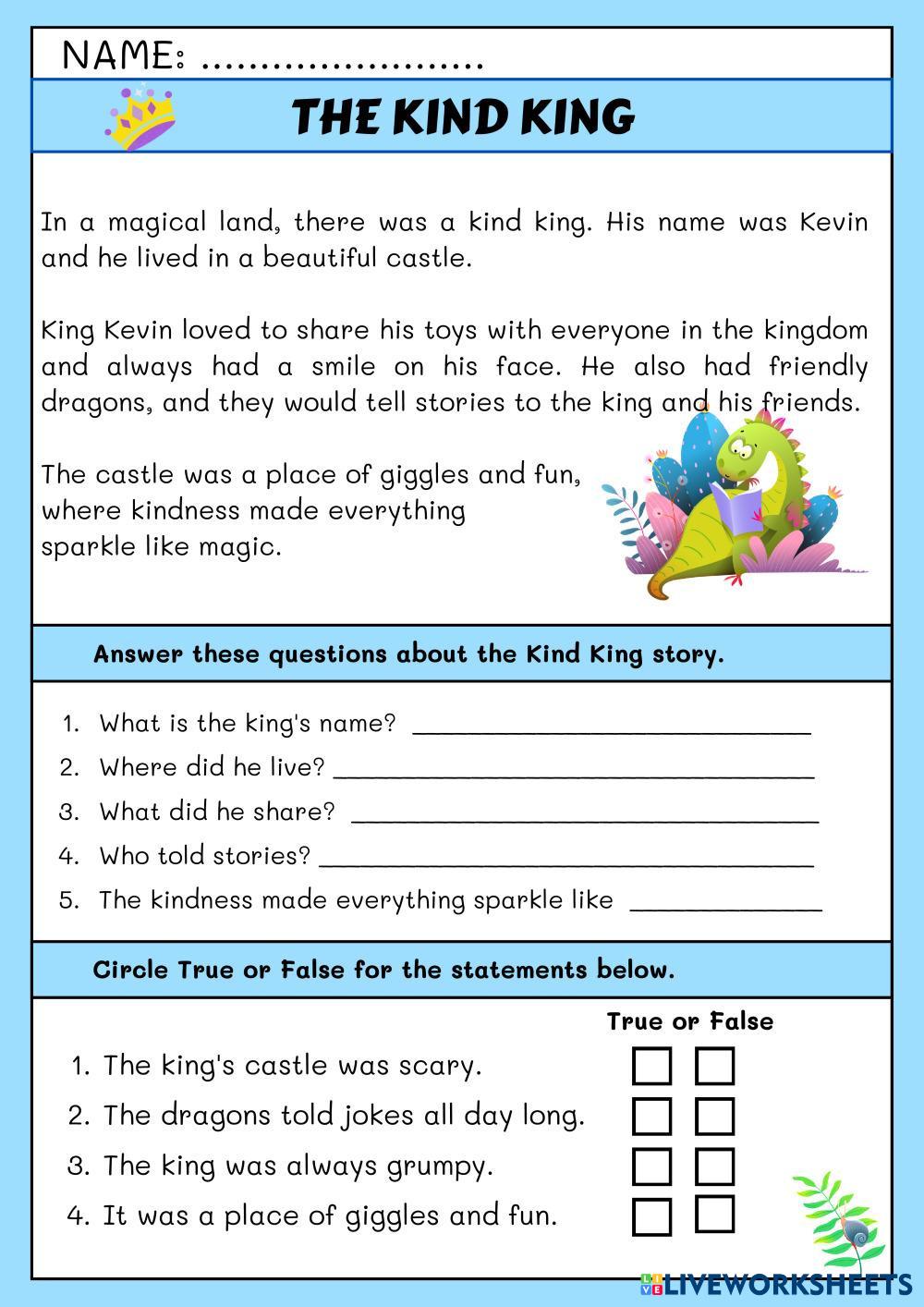 Reading and Writing | Live Worksheets