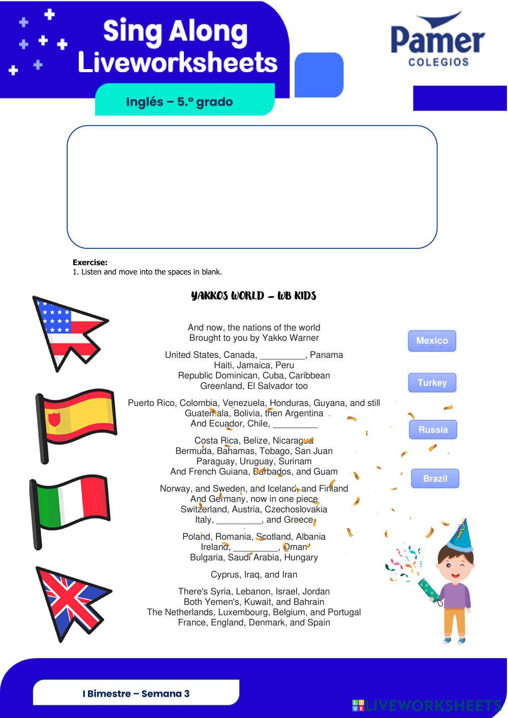 countries | Live Worksheets