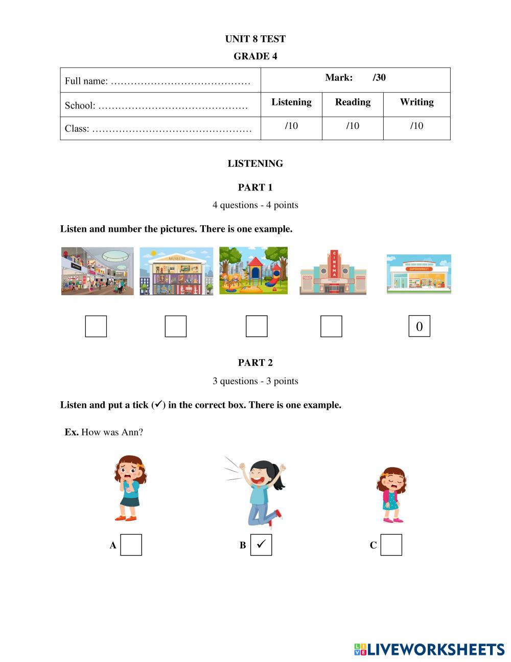 SS4 - UNIT 8 TE… | Free Interactive Worksheets | 7529345